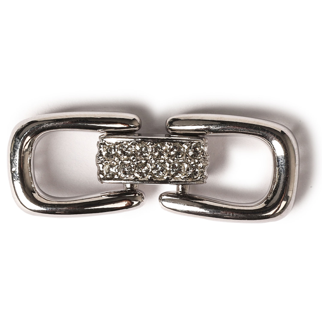 Claspgarten Fold Over clasp with Swarovski Crystals | 40x14mm