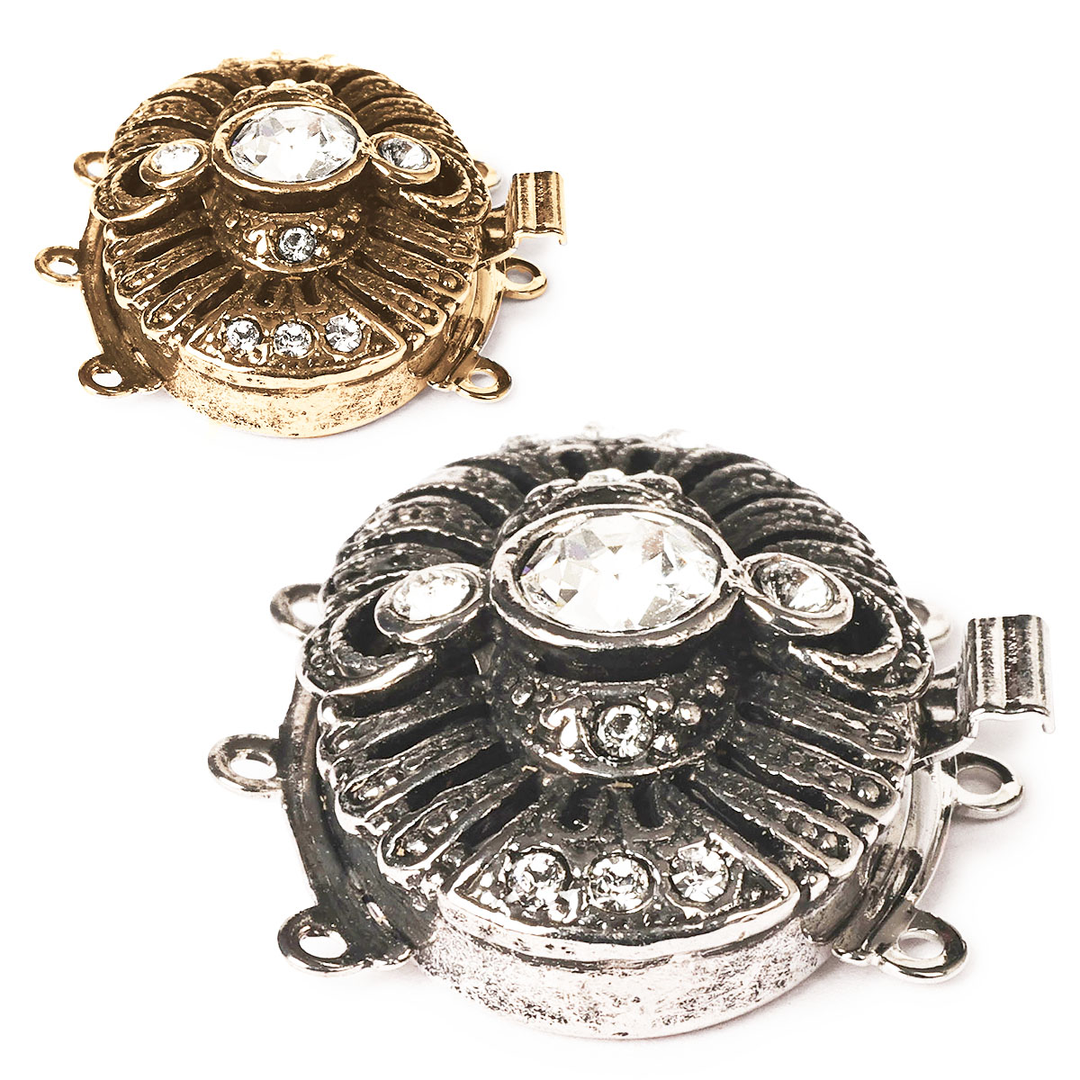 Premium Magic Door Clasp with Crystals | Potomac Beads