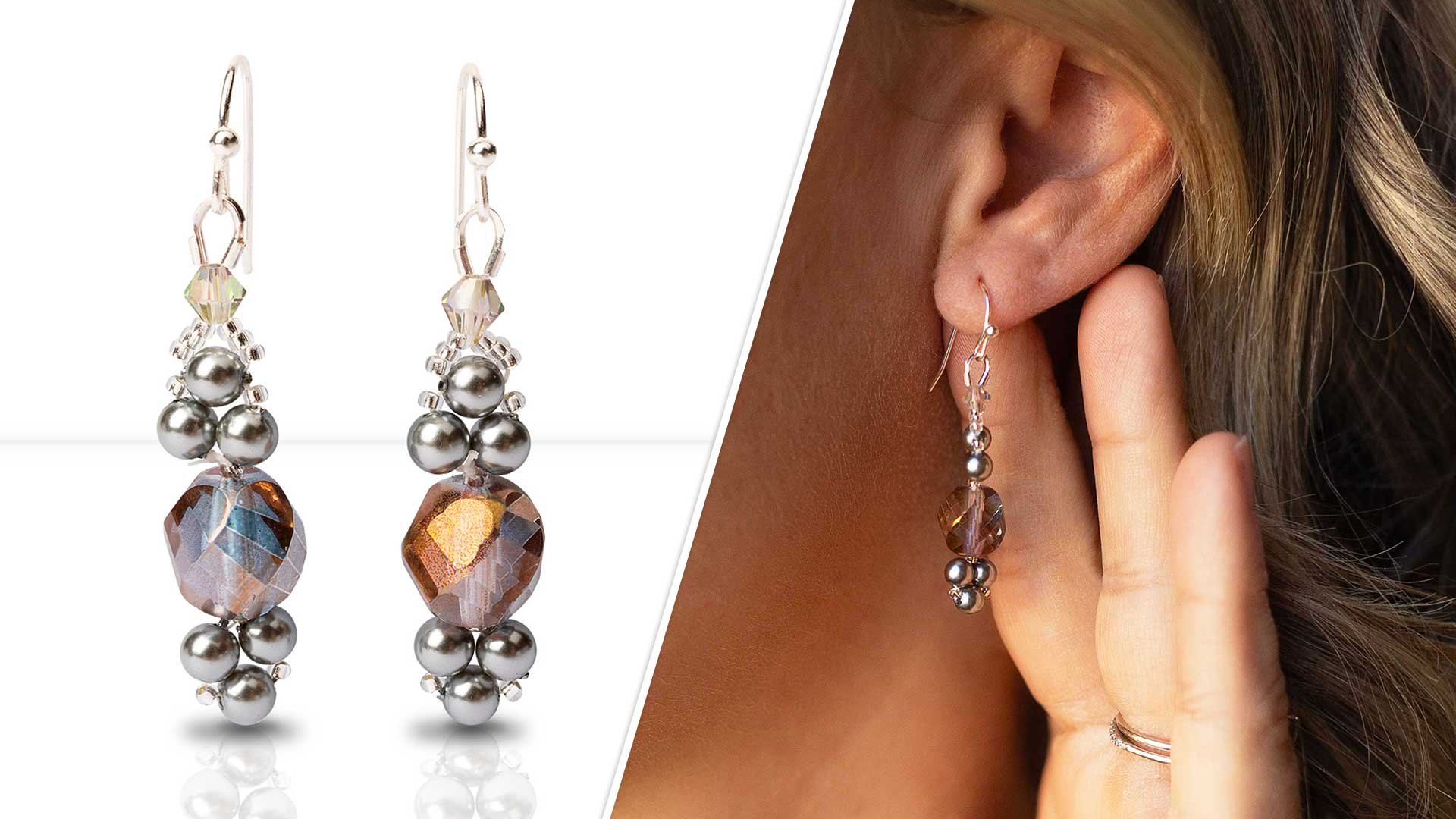 Pointed Pearl Earrings Tutorial