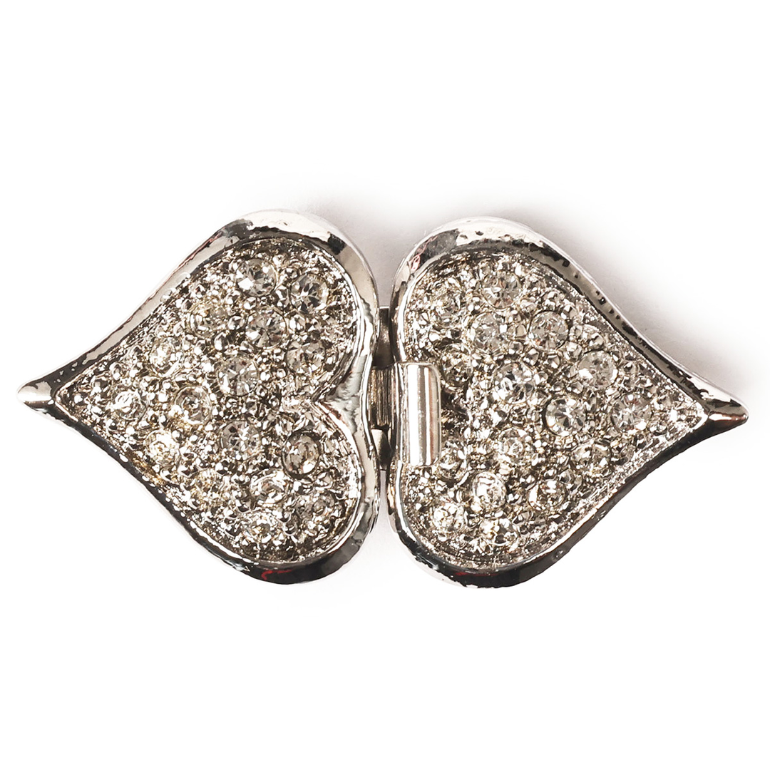 Elegant Kissing Hearts Clasp for Jewelry Design | Potomac Beads