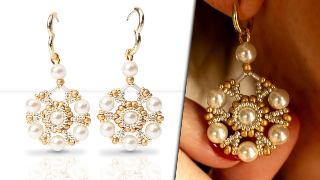 Bespoke Pearl Earrings Tutorial | PotomacBeads