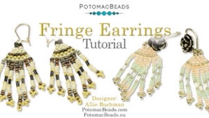 Bead Fringe Earrings Tutorial | PotomacBeads