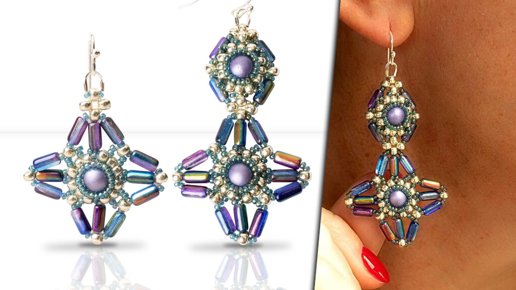 Charles Earrings Tutorial | PotomacBeads