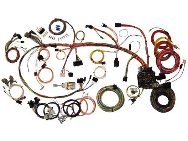 Corvette C1 C2 C3 chassis wiring harness, American Autowire classic update.