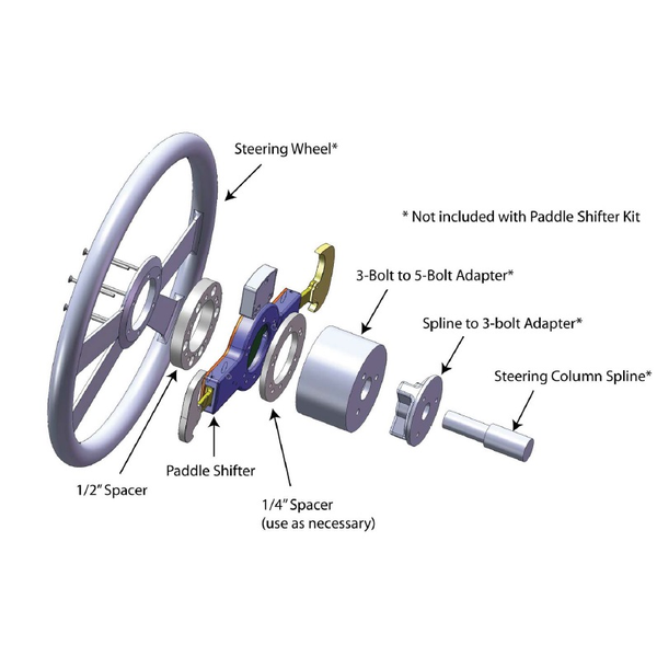 TAP-1000 | 6L80E/6L90E PADDLE SHIFTER KIT WITH DISPLAY