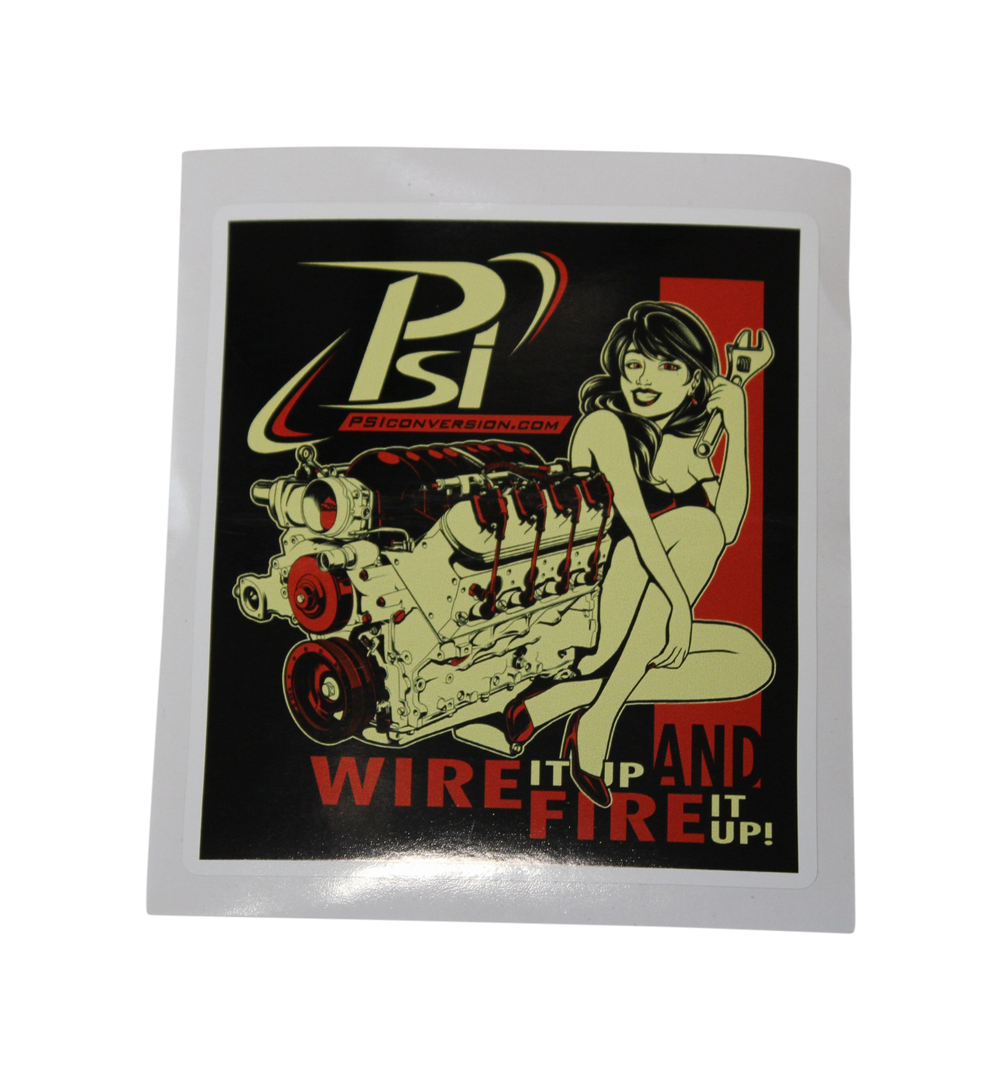 PSI Pinup Sticker