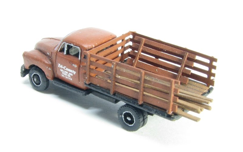 N 50s 3800 Chevy One Ton Flatbed