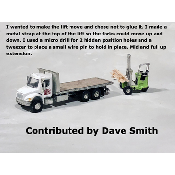 This is a truck mounted donkey forklift for local or OTR freight ...