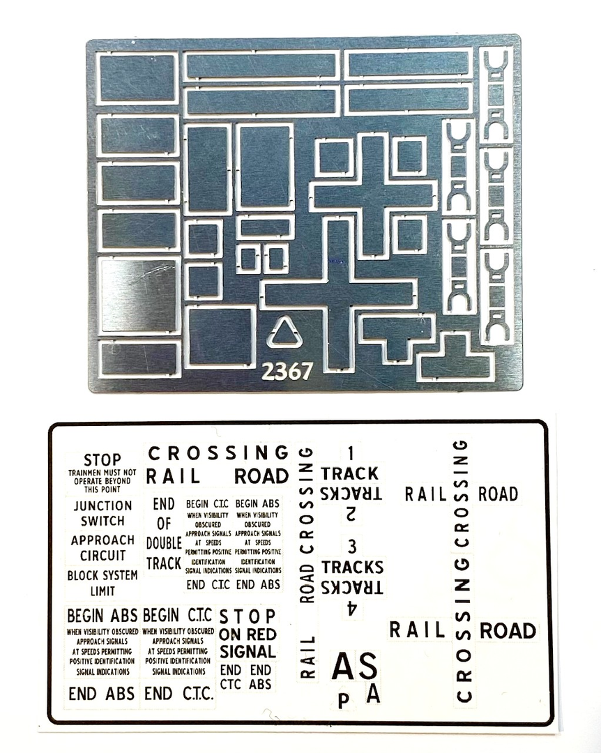 HO Trackside Signage