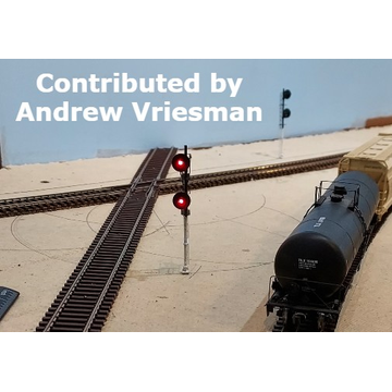 HO Signal Ground Mast Assembly #2