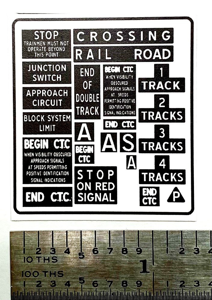 HO Trackside Signage