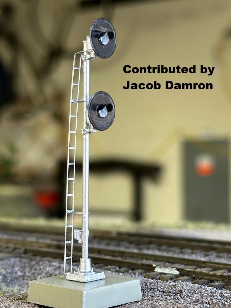 HO Signal Ground Mast Assembly #4