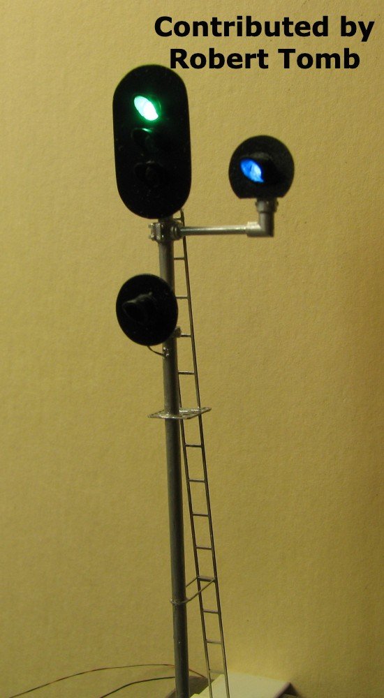 HO Signal Ground Mast Assembly #1