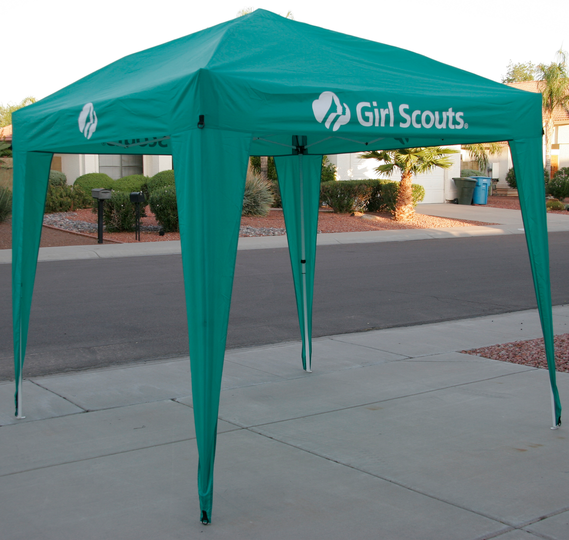 Vinyl Canopy Tent with 4 Polyester Sidewalls - 10'x10'