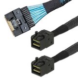 SlimSAS (SFF-8654) - 2 x HD MiniSAS (SFF-8643), .5M