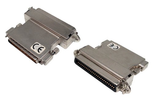 External, HD68 Male - CEN50 Female, w/Active High Byte Termination ...