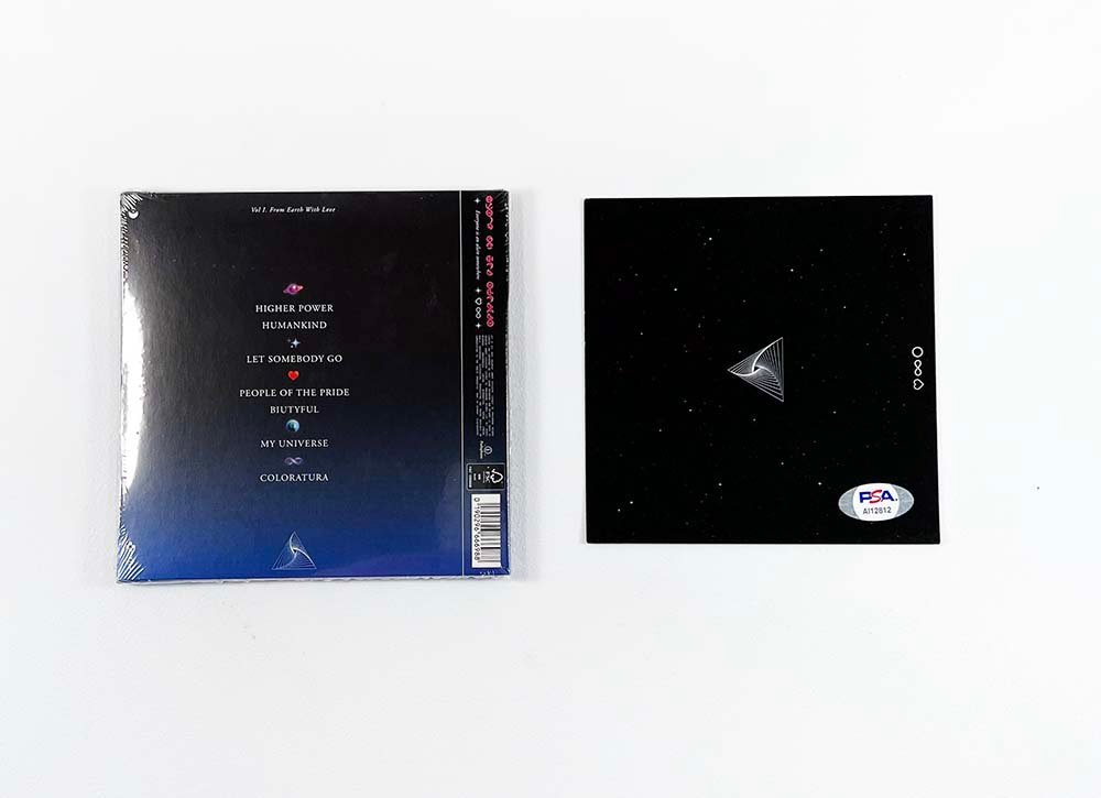 Coldplay Signed CD Cover Certified Authentic PSA/DNA COA