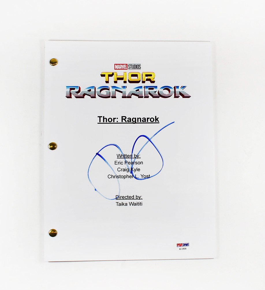 Tom Hiddleston Avengers Thor Endgame Loki Signed Script Certified ...