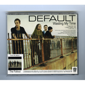 Default Band 'Wasting My Time' Single Signed by 4 CD Certified ...