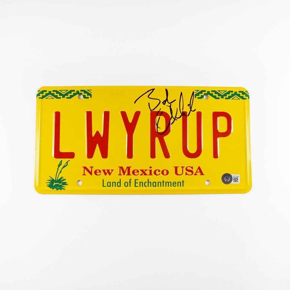 Bob Odenkirk 'Breaking Bad' Better Call Saul Signed License Plate ...