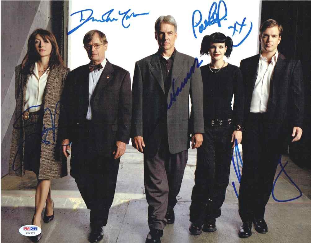 NCIS Original Cast by 5 Signed 11x14 Photo Certified Authentic PSA/DNA COA