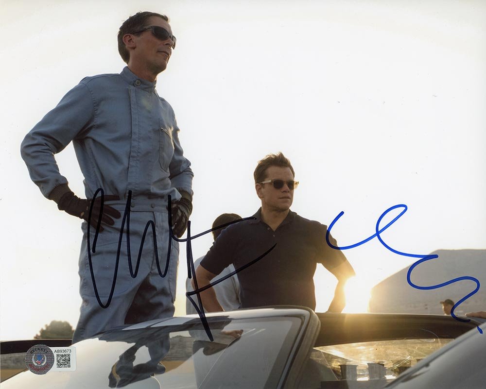 Ford v Ferrari Cast Signed 8x10 Photo Certified Authentic Beckett BAS COA