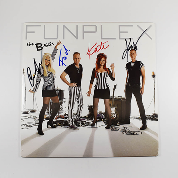 The B-52s Funplex Signed Record Album LP Certified Authentic JSA COA