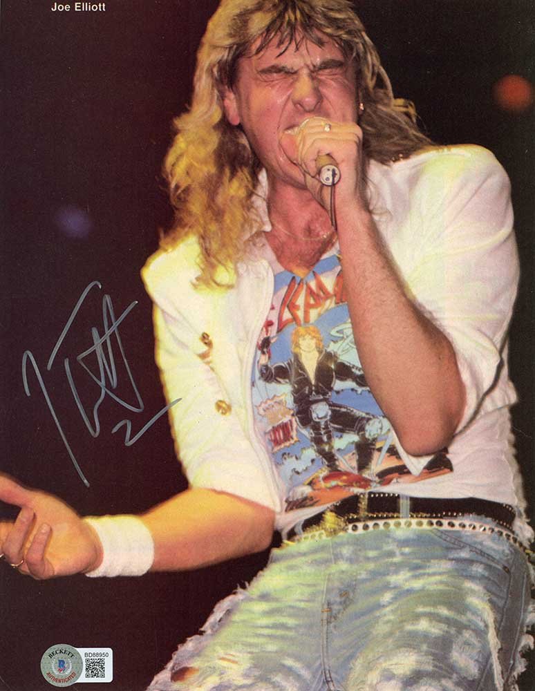Joe Elliott Def Leppard Signed 8x10 Photo Certified Authentic Beckett ...