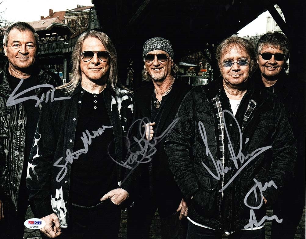 Deep Purple Band Signed 11x14 Photo Certified Authentic PSA/DNA COA