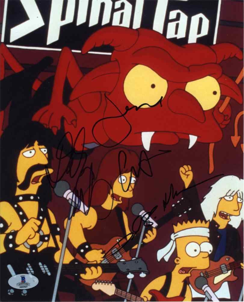Spinal Tap Simpsons Shot by 3 Signed 8x10 Photo Certified Authentic ...