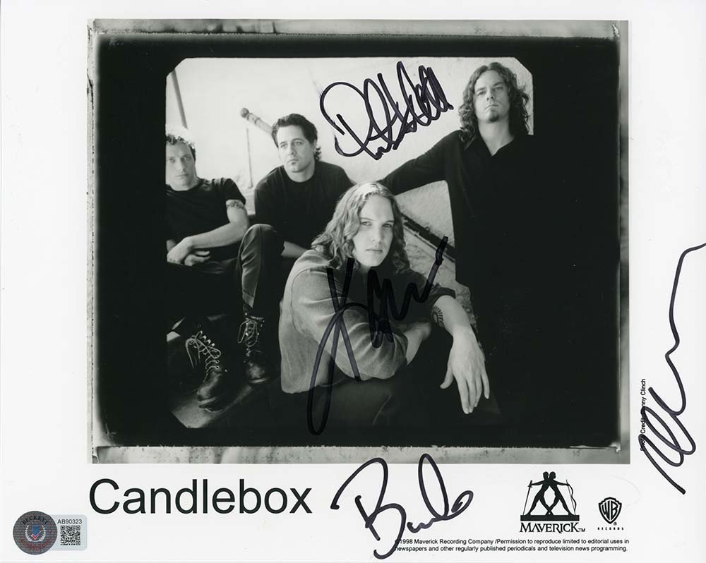 Candlebox Band by all 4 Signed 8x10 Photo Certified Authentic Beckett ...