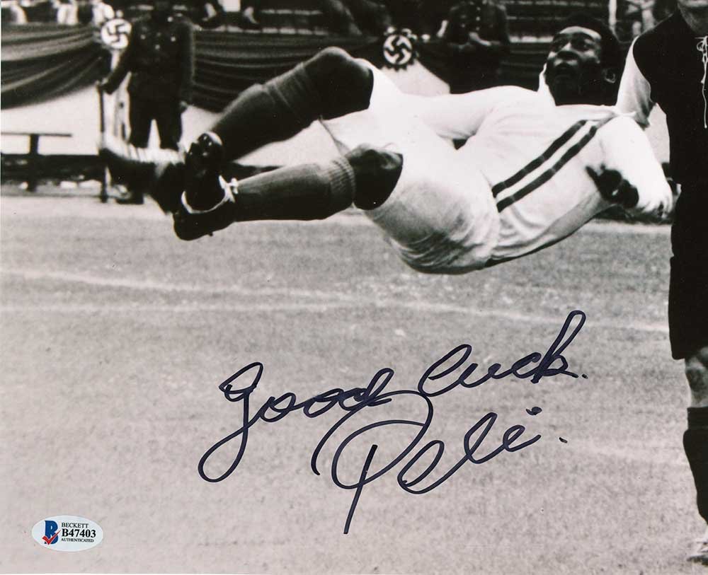 Pele Signed 8x10 Photo Certified Authentic Beckett BAS COA