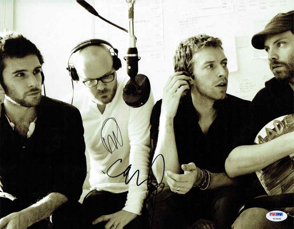Coldplay Signed 11x14 Photo Certified Authentic PSA/DNA COA