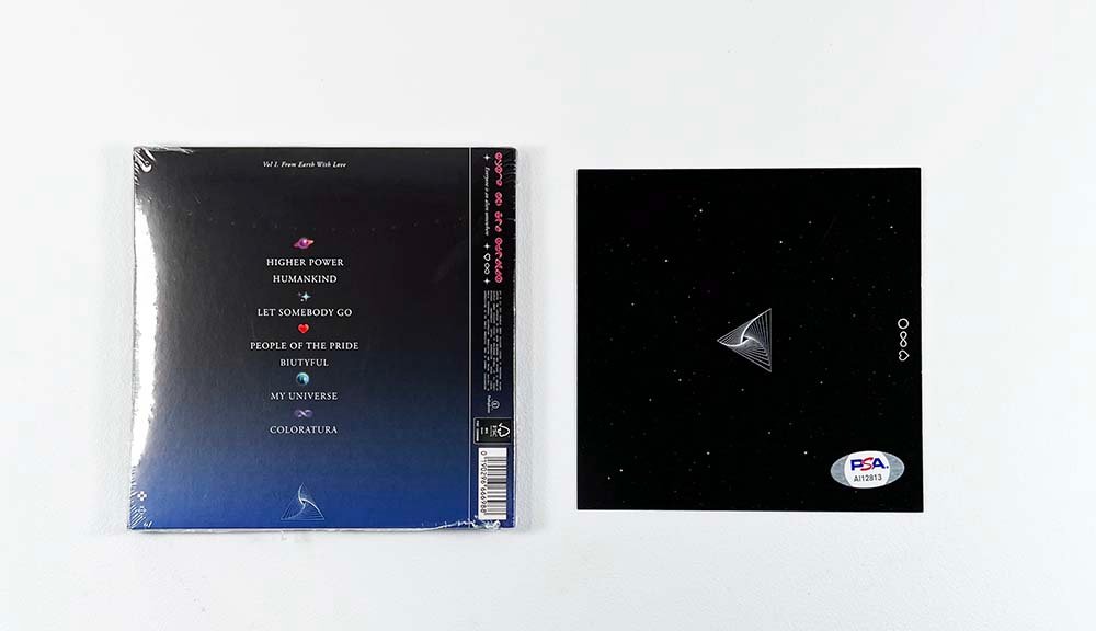 Coldplay Signed CD Cover Certified Authentic PSA/DNA COA