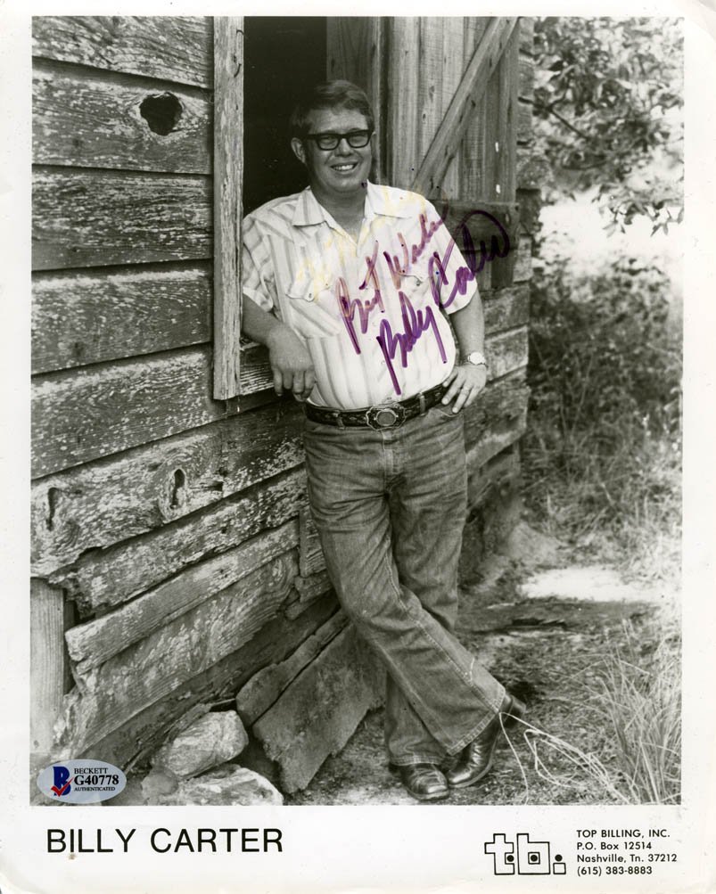 Billy Carter Signed 8x10 Photo Certified Authentic Beckett BAS COA